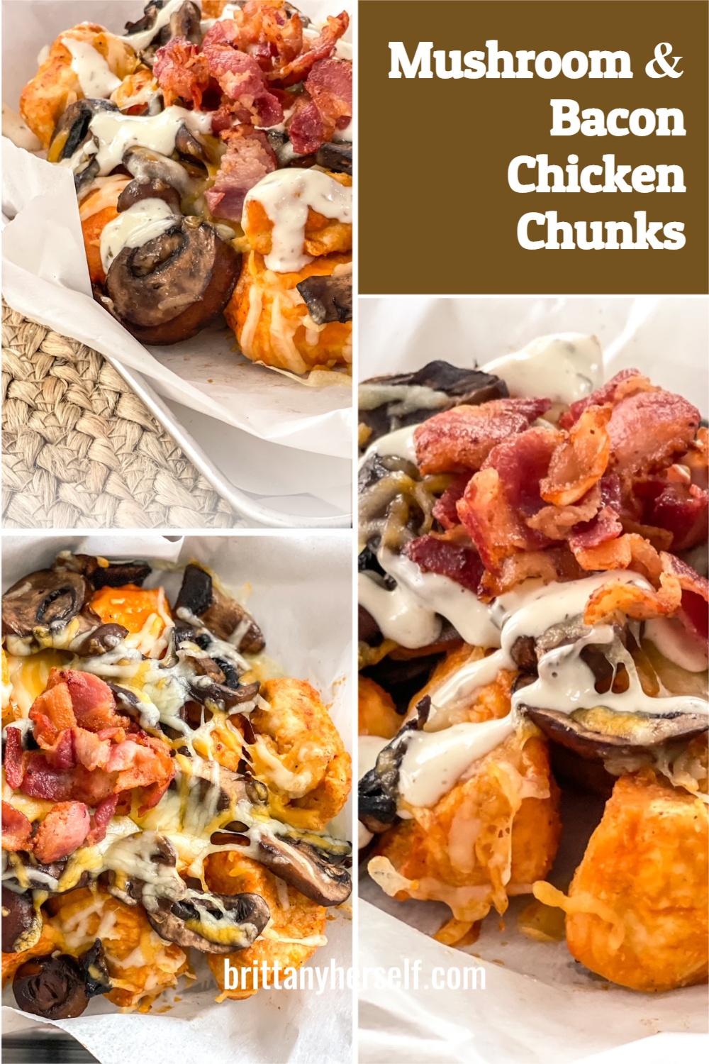 Mushroom & Bacon Chicken Chunks | Brittany, Herself.